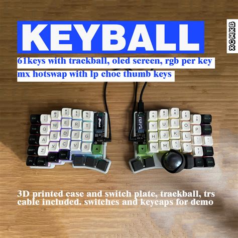 Keyball Keyball Trackball Split Ergonomic Keyboard Qmk Vial Shopee Malaysia