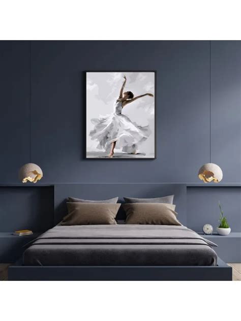 Грациозна Балерина Рисуване по номера 50 40СМ Супер цена Estela Art 👨🏻‍🎨🎨