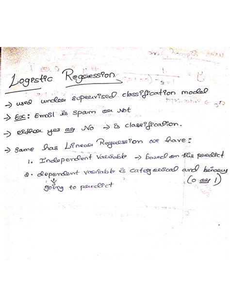 logistic regression algorithm pdf