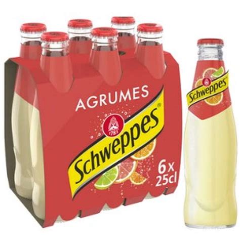 Pack De Schweppes Agrumes Bouteilles En Verre X Cl La Belle