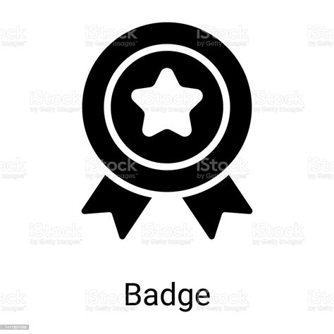 배지 흰색 배경에 격리된 레이블 글리프 아이콘 경쟁에 대한 스톡 벡터 아트 및 기타 이미지 경쟁 고급 디자인 Istock