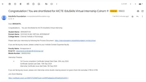 Srikanth M On Linkedin Internship Aicte Eduskills Cohort9 Learning Growth Opportunities…