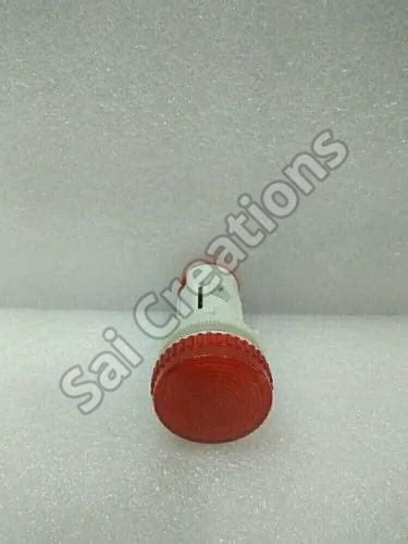 Round Chrome Red LED Indicating Lamp For Industrial Certification CE Certified At Rs