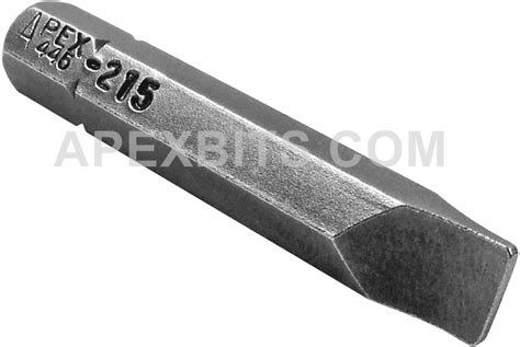 X Apex Slotted Hex Insert Bits