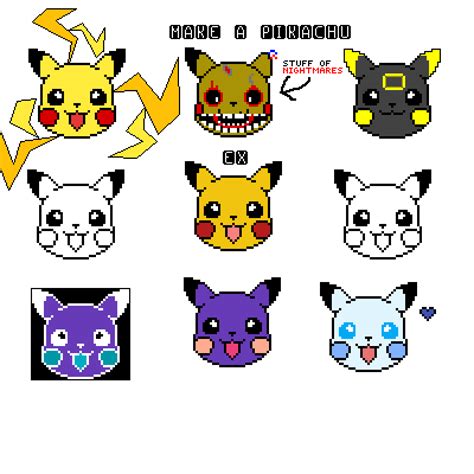 Pixilart Make A Pikachu By Tuxedoedabyss03
