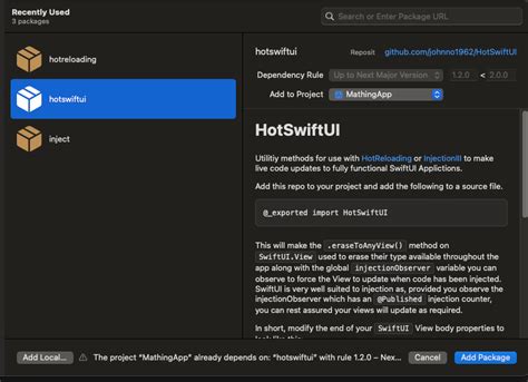 Swiftui時代のホットリロードについて