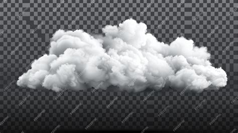 Premium Photo Realistic Modern Illustration Of White Cloud Fluffy