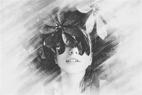 قالب تبدیل عکس به نقاشی با مداد در فتوشاپ کد محصول 150690