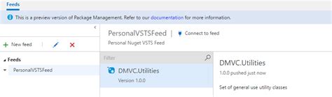 Nuget Vsts Package Management Package Description Not Showing In Vs