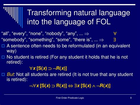 ppt 1 st order predicate logic fol powerpoint presentation free download id 726992