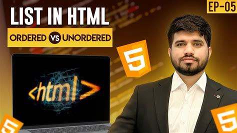 05 Learn Html Lists Html Tutorials 2024 Youtube