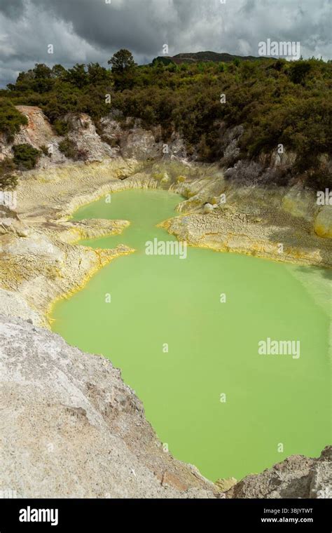 The Devils Bath Is A Geothermal Feature Within The Wai O Tapu