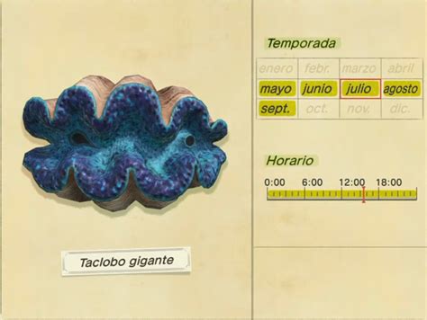 Taclobo Gigante Animal Crossing Enciclopedia