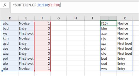 Macos Sorting Filtered Data By Custom Order With Formula Excel