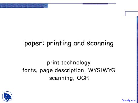 Printing Human Resource Lecture Slides Docsity