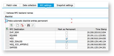 Configure Rfc Settings