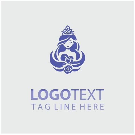 Ilustración Del Logotipo De La Princesa Linda Vector Premium Generado