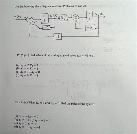 Solved Use The Following Block Diagram To Answer Problems Chegg Com