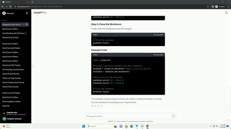 How To Read Excel File In Python Using Xlsxwriter Youtube