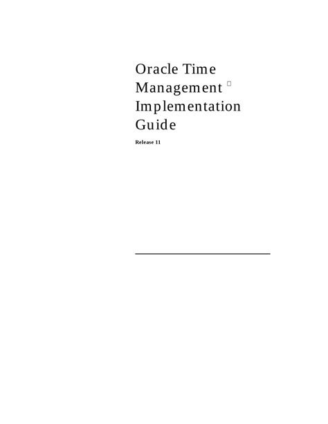 pdf oracle time management implementation guide hrms implementation guide decision support