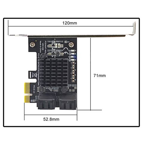 การด PCIe SATA III 4 พอรต 6Gbps SATA 3 0 เปนอะแดปเตอร PCI e 1X พรอมขายด Shopee Thailand