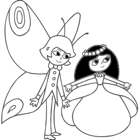 O Makové Panence A Motýlu Emanuelovi Omalovánka 742 Pohádkář Cz Omalovánky Pohádky A Kresby