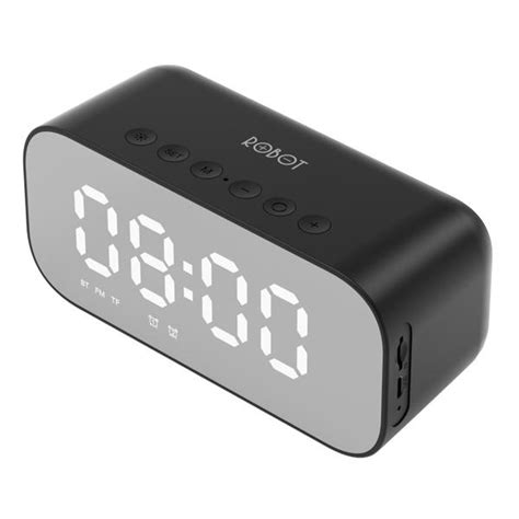 Jual Robot Rb560 Speaker Bluetooth 5 0 Alarm Clock Led Indicator Jam