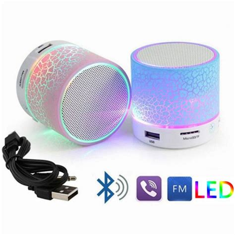Mini Wireless Bluetooth Colorful Light Small Crack Vicedeal