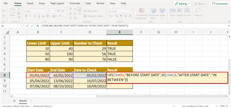 How To Use BETWEEN Formula In Excel Sheetaki