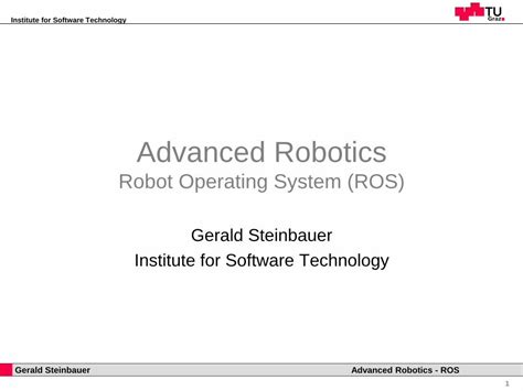 Pdf Advanced Robotics Ist · Pdf File• Arm Navigation And Object