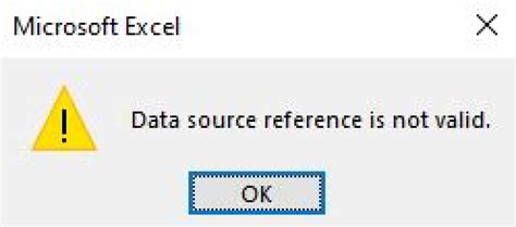 Resolving Reference Isnt Valid Excel Errors