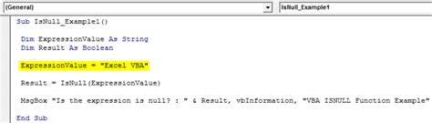 Vba Isnull Function How To Use Vba Isnull To Find Null Values