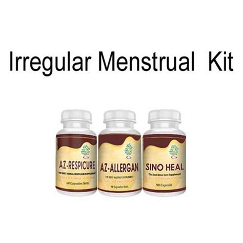 Irregular Menstrual Cycle Irregular Menstrual Kit 90 And 60 Capsules At
