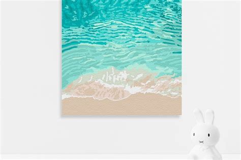 Diy명화그리기 명화그리기 에메랄드 바다 20x20 캔버스페인팅 Diy 유화그림 집콕 취미 오늘의집 쇼핑