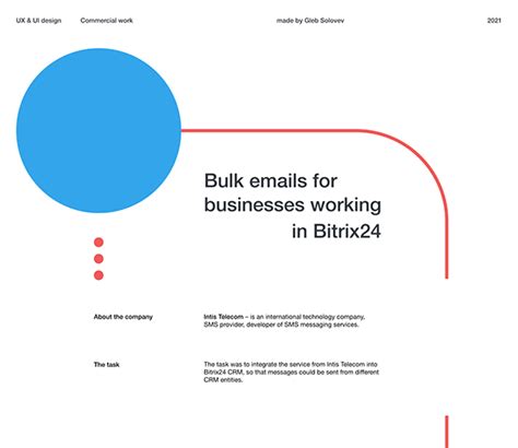 Bitrix24 App For Intis Telecom On Behance