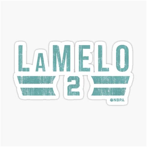 Lamelo Ball Font Sticker For Sale By Richardreesep Redbubble