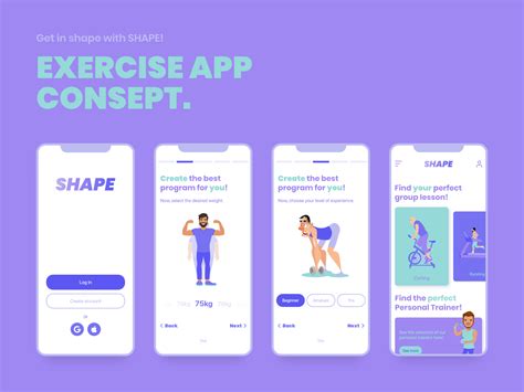 UI UX Exercise App Consept By Joachim Eriksen On Dribbble