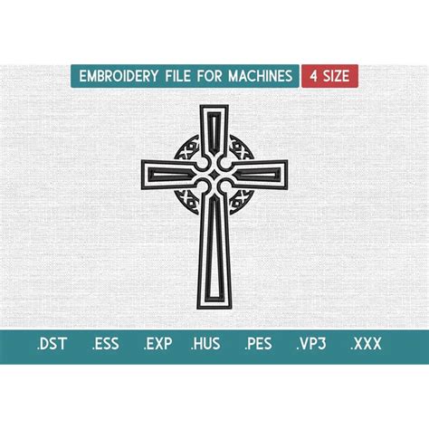 Christian Cross Embroidery Design File Christian Cross Embr Inspire