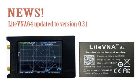 Litevna Tinyvna 4 Nanovna Display Vector Network Analyzer Par Masters