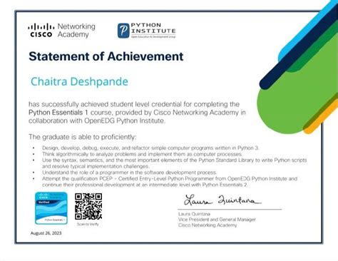 Chaitra Deshpande On Linkedin Cisconetworkingacademy