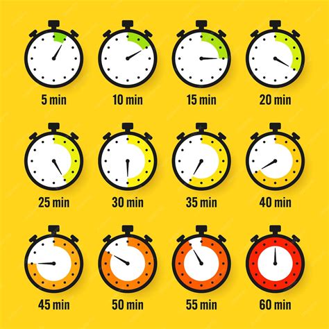 Premium Vector Stopwatch Icons Colorful Simple Chronometer Time Counter With Dial Countdown
