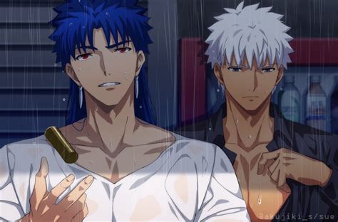 Cu Chulainn Archer And Cu Chulainn Fate And More Drawn By Akujiki Danbooru