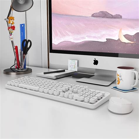 Cute Wireless Keyboard Mouse Combo Letton