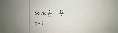 Solved Solve X X Chegg