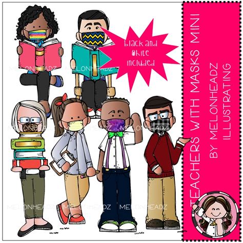 Teacher With Face Mask Clipart At Tiffany Mora Blog