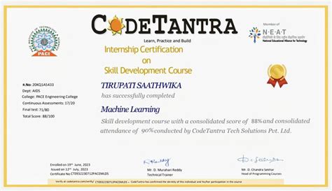 Saathwika Tirupati On Linkedin Machinelearning Codetantra