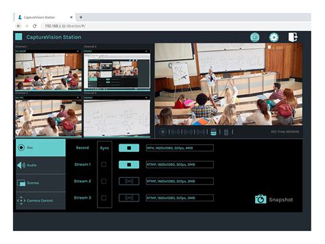 Система «все-в-одном» для 4-канальной видеозаписи FullHD, потоковой ...