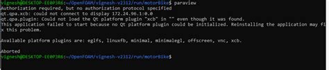 errors with touch foam foam and paraview commands flowthermolab