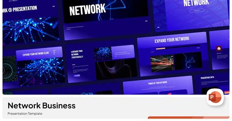 network business powerpoint template incl network and powerpoint