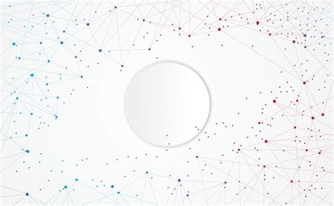 Abstract Digital Network Connection Futuristic Vector Image